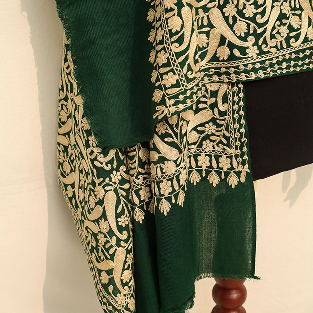 Nanni Infinite Branch Embroidered Shawl – Adan Fabrics
