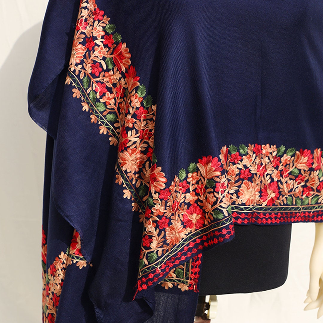 Fari Artisan Border Shawl – Adan Fabrics